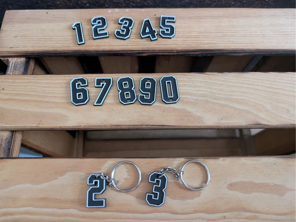 Number Keychains - Free 3D Print Model - MakerWorld