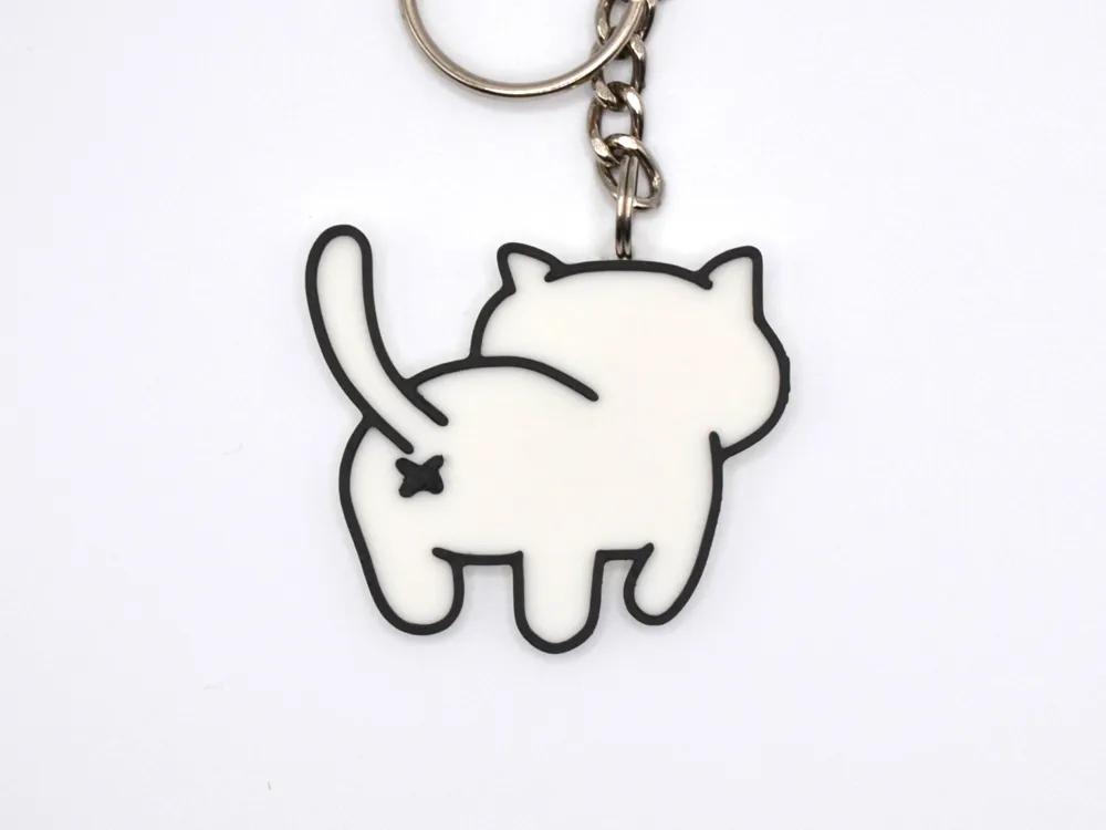 Neko Atsume Cat Keyring Cute Keychain Kitten by oggy - MakerWorld