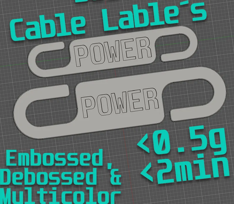 Easy Cable Management (Cable Label) by DarkK3y MakerWorld: Download Free 3D Models