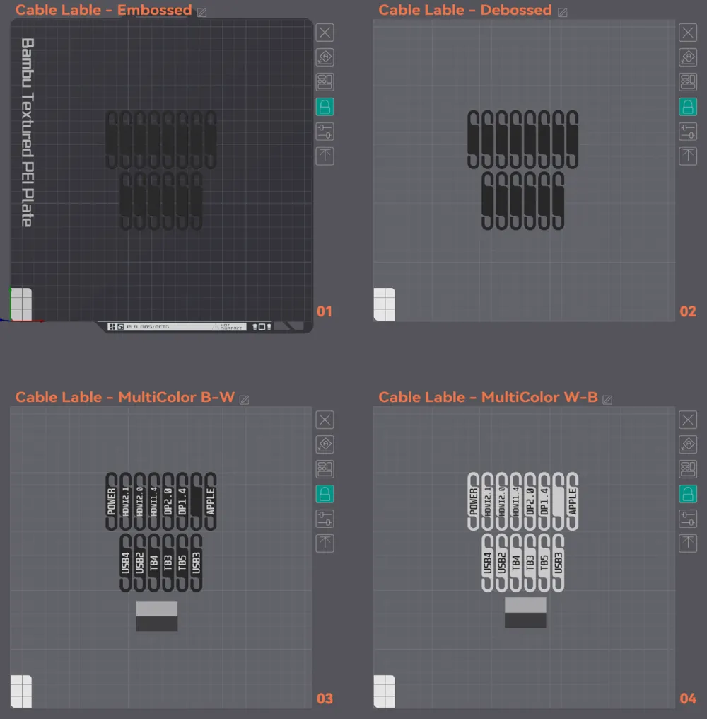Easy Cable Management (Cable Label) by DarkK3y MakerWorld: Download ...
