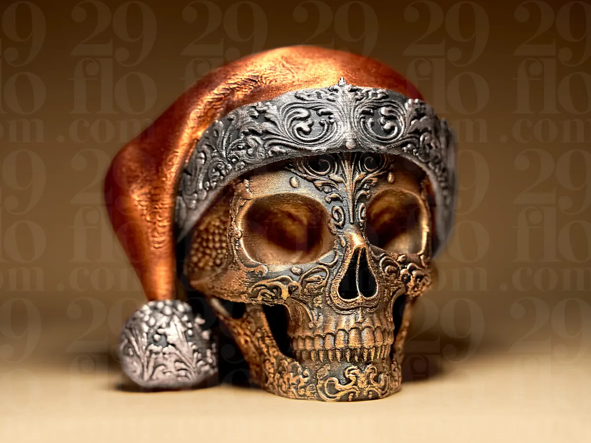 Ornamental Santa Skull by 29FLO MakerWorld: Download Free 3D Models