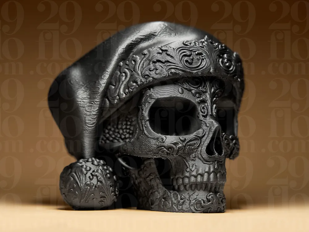 Ornamental Santa Skull by 29FLO MakerWorld: Download Free 3D Models