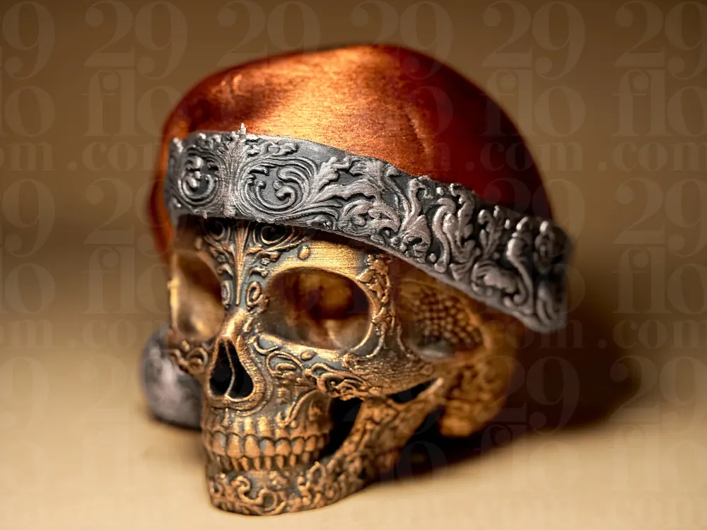 Ornamental Santa Skull by 29FLO MakerWorld: Download Free 3D Models
