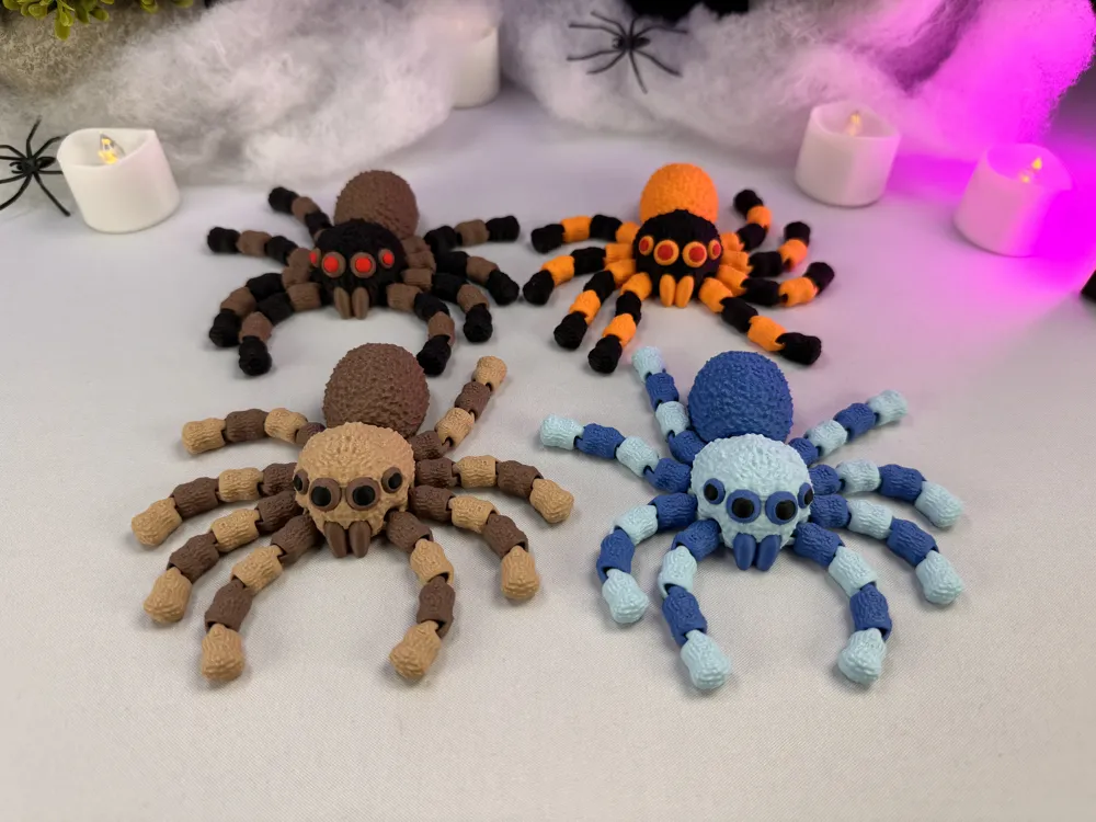 Flexi Spider 2 (Articulated) - Free 3D Print Model - MakerWorld