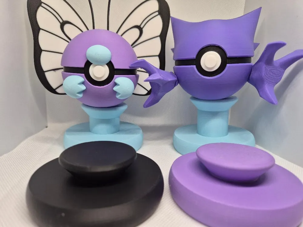 N3D Pokeball Stand - Circular Character Ball Stand - Free 3D Print ...