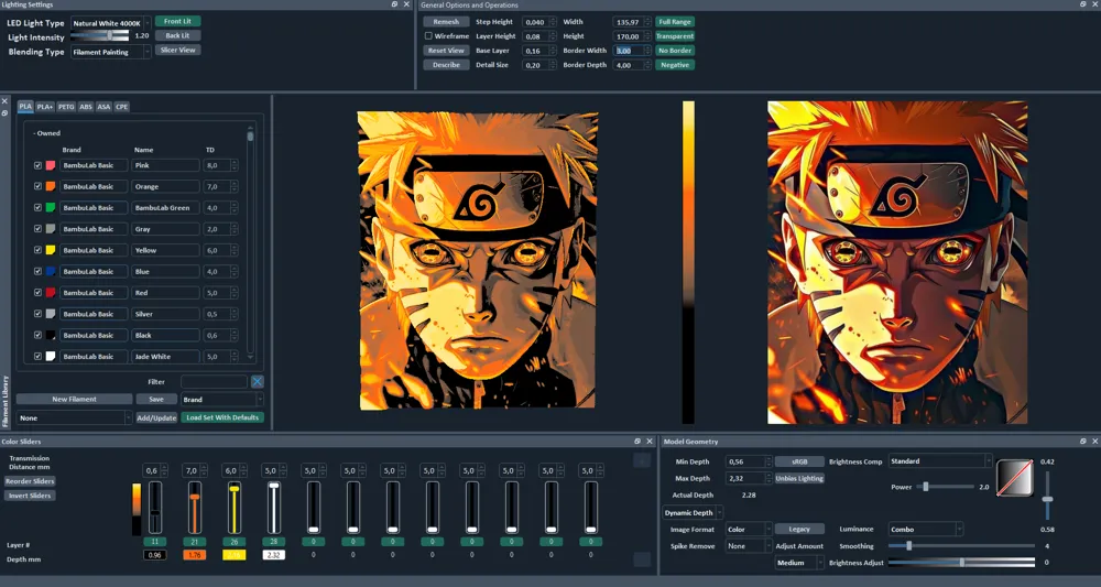 Naruto Sage Mode - HueForge by Think3D - MakerWorld