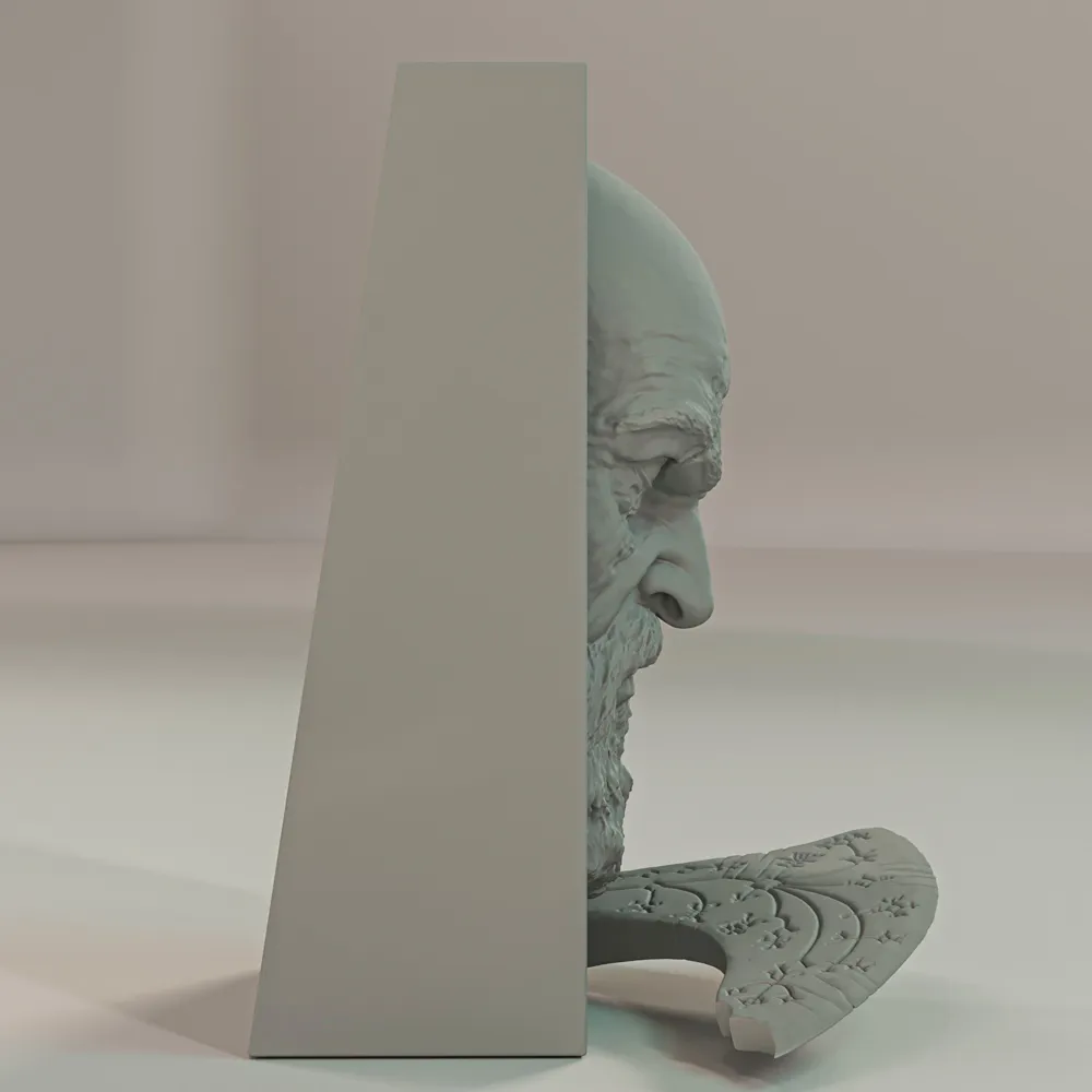 Kratos Book Nook and Wall Mount - Free 3D Print Model - MakerWorld
