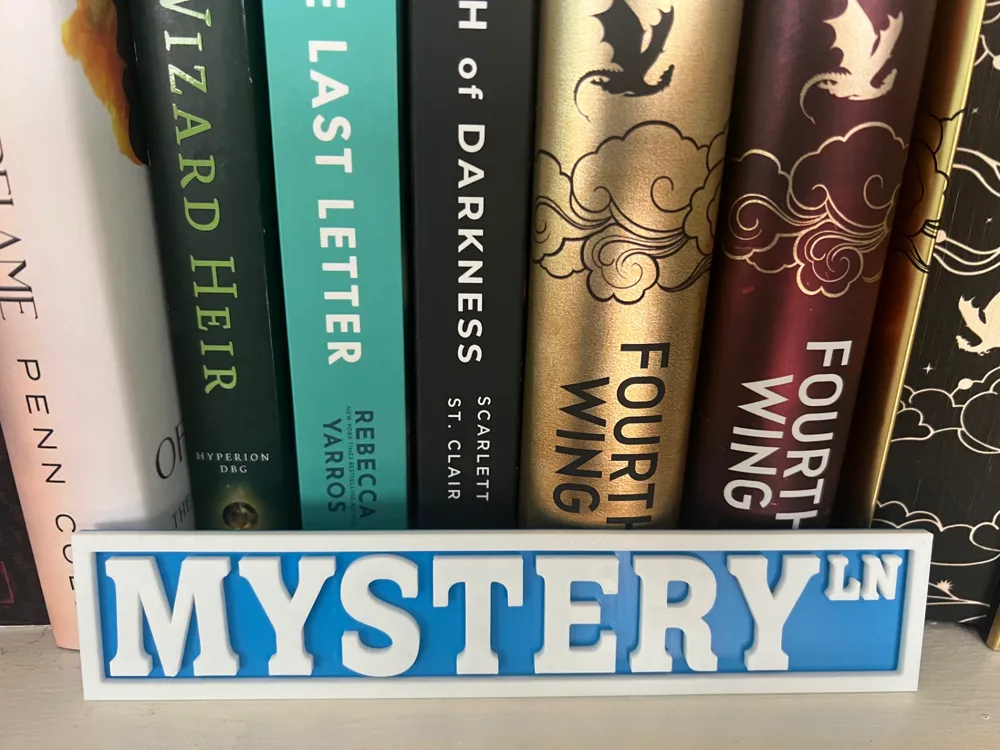Bookshelf Sign – Mystery Ln – Street Sign by SharpFamilyCreations ...