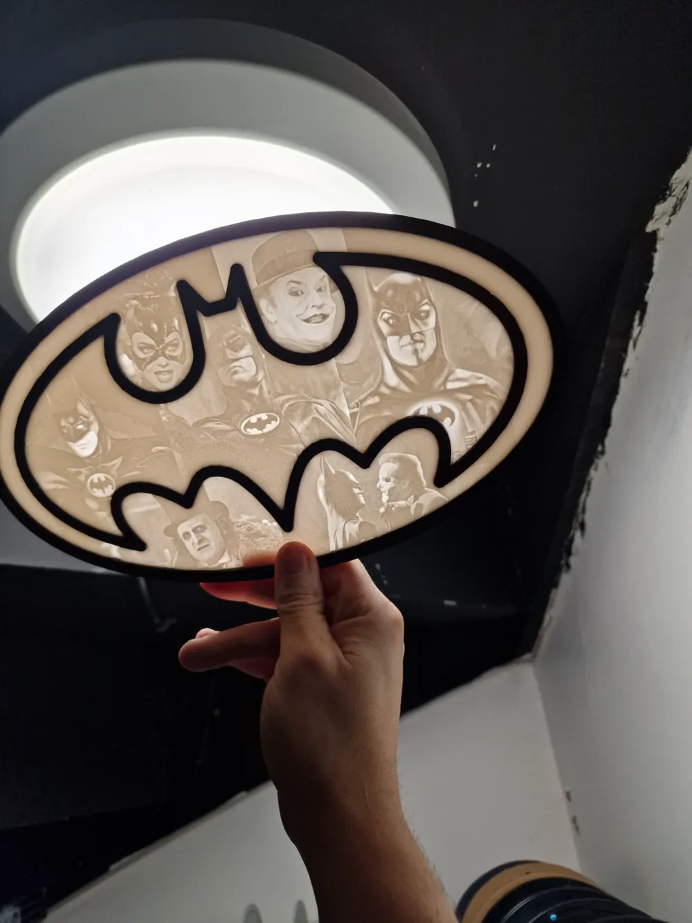 Batman Lightbox - Wall-Mountable (Michael Keaton) by Customizable 3D ...