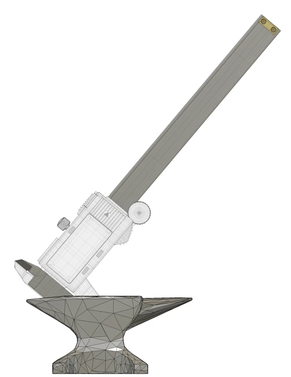 EXCALIPER: The Anvil Vernier Caliper Stand by avcrig MakerWorld ...