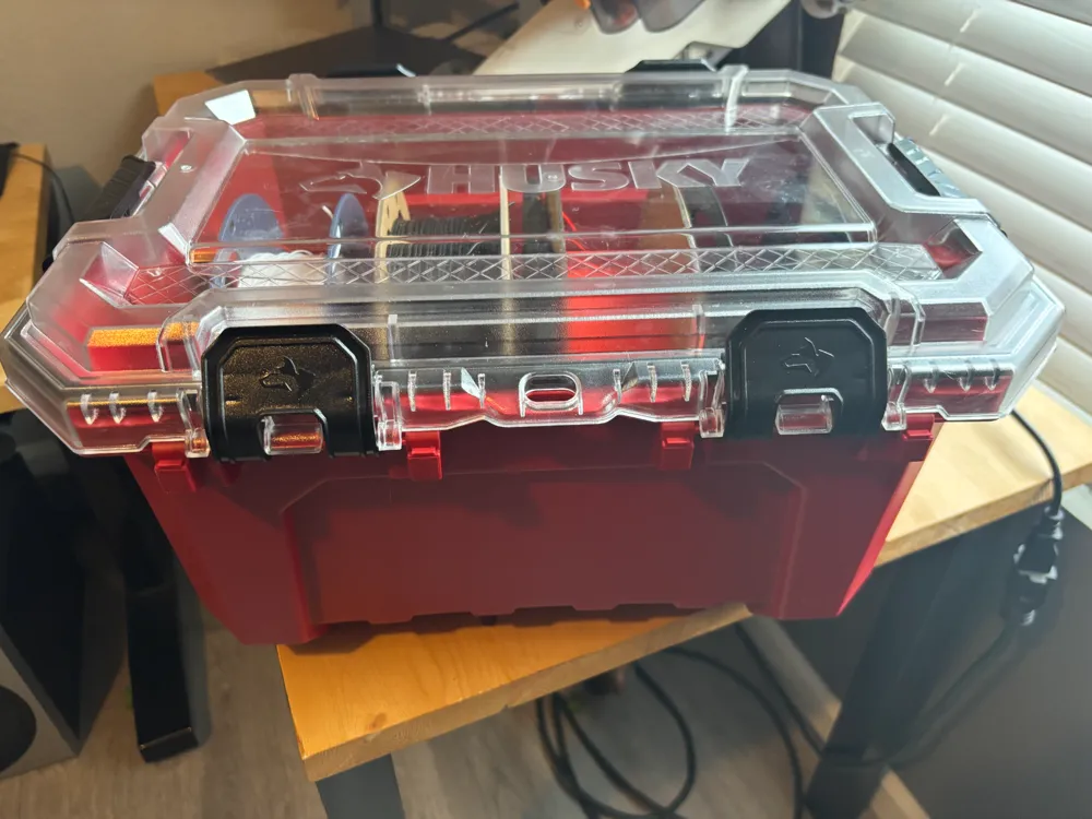 Husky Dry Box with rollers and desiccant holder by Xgtechs - MakerWorld