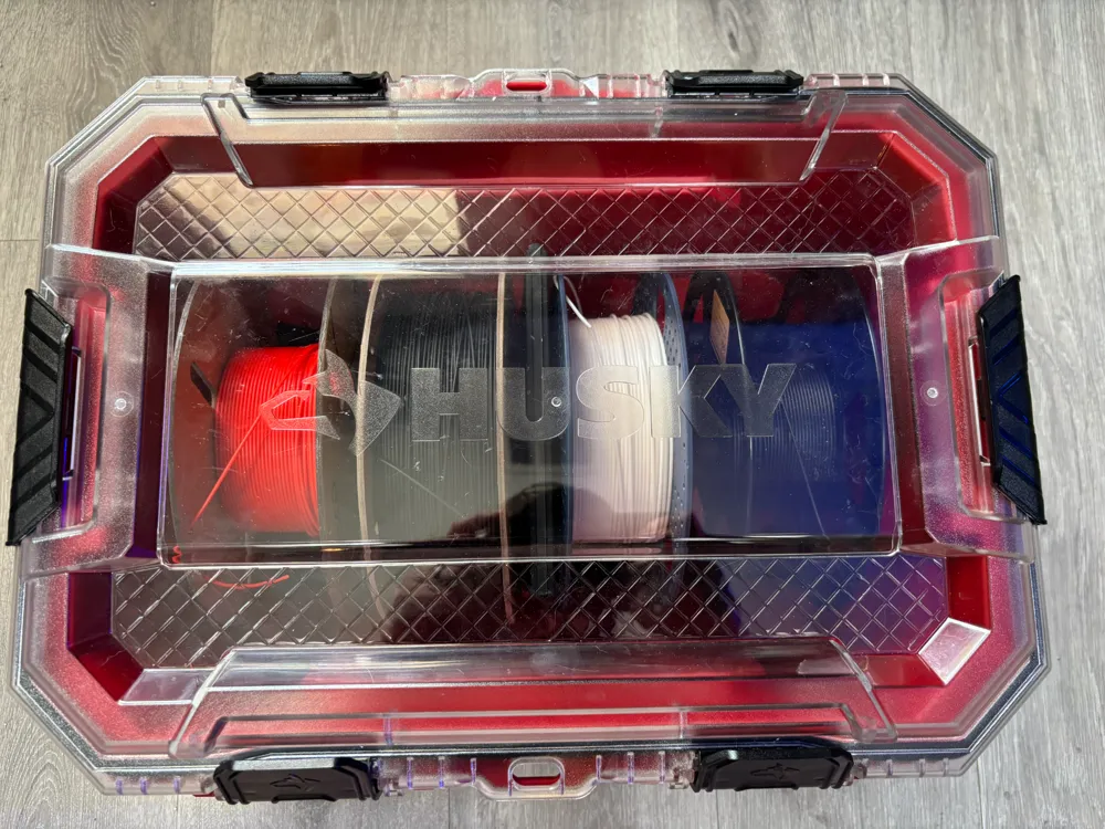 Husky Dry Box with rollers and desiccant holder by Xgtechs - MakerWorld