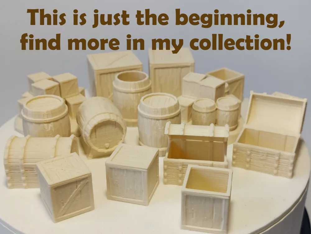 Wooden Barrels Set – For DnD and Fantasy Games by Primo3DDesign ...