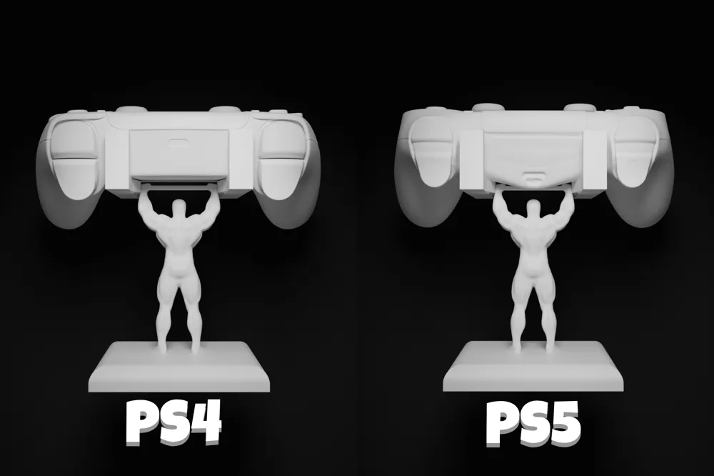 Bodybuilder Sculpture Controller Stand by mknjeginMakerWorld: Download ...