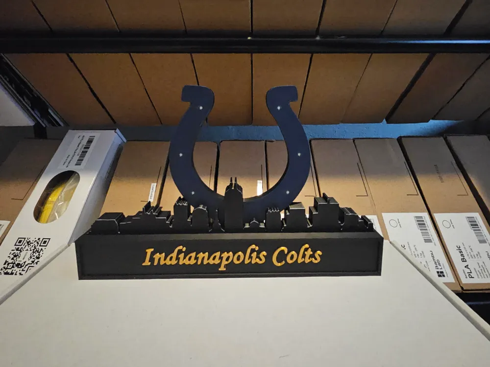 indianapolis colts with skyline of Indiana NFL by Jessie_3d_art ...