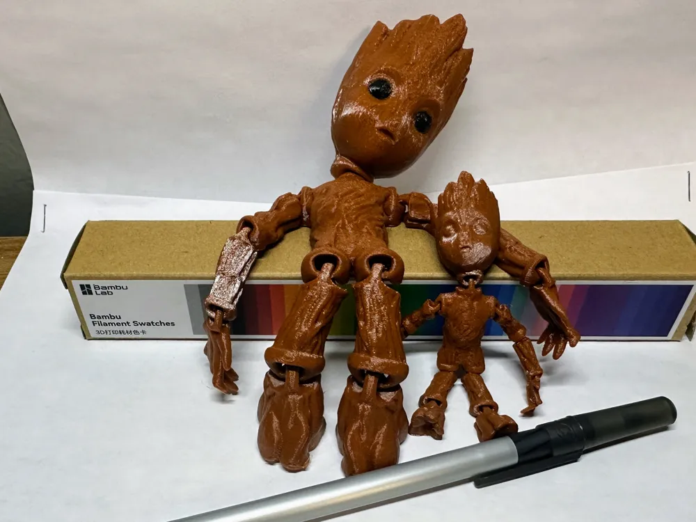7" Flexi Articulated Groot Tall Baby cute Remixed by The Gooser ...