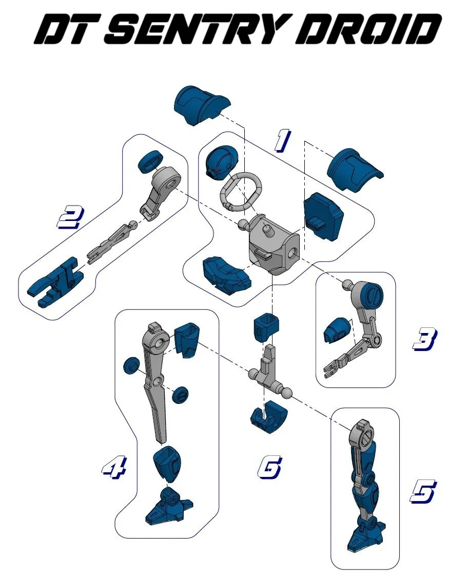 DT Sentry Droid kit card starwars - Free 3D Print Model - MakerWorld