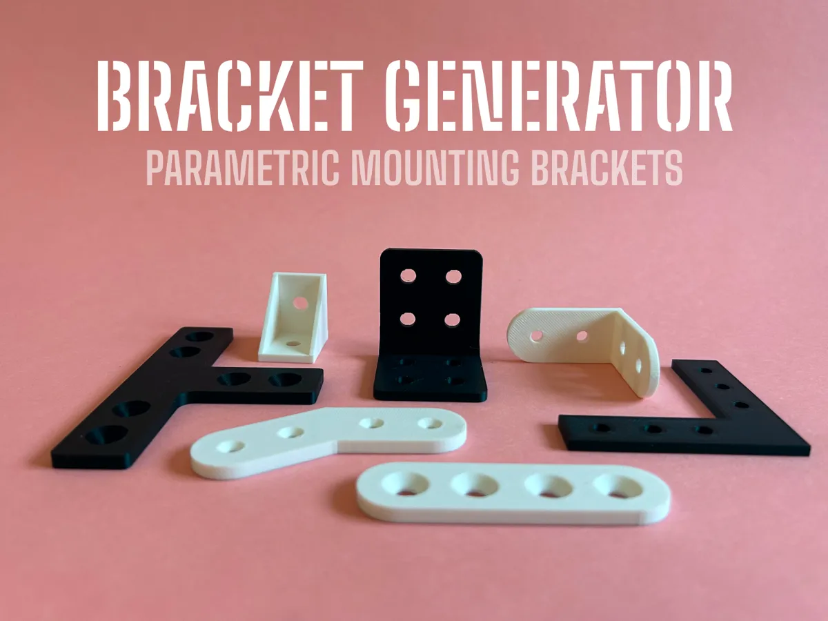 Bracket Generator - Parametric Mounting Brackets by Koolm MakerWorld ...