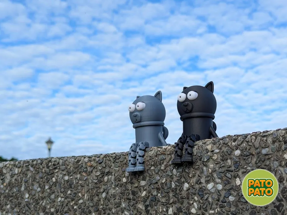 Pop-eyed cat - Free 3D Print Model - MakerWorld