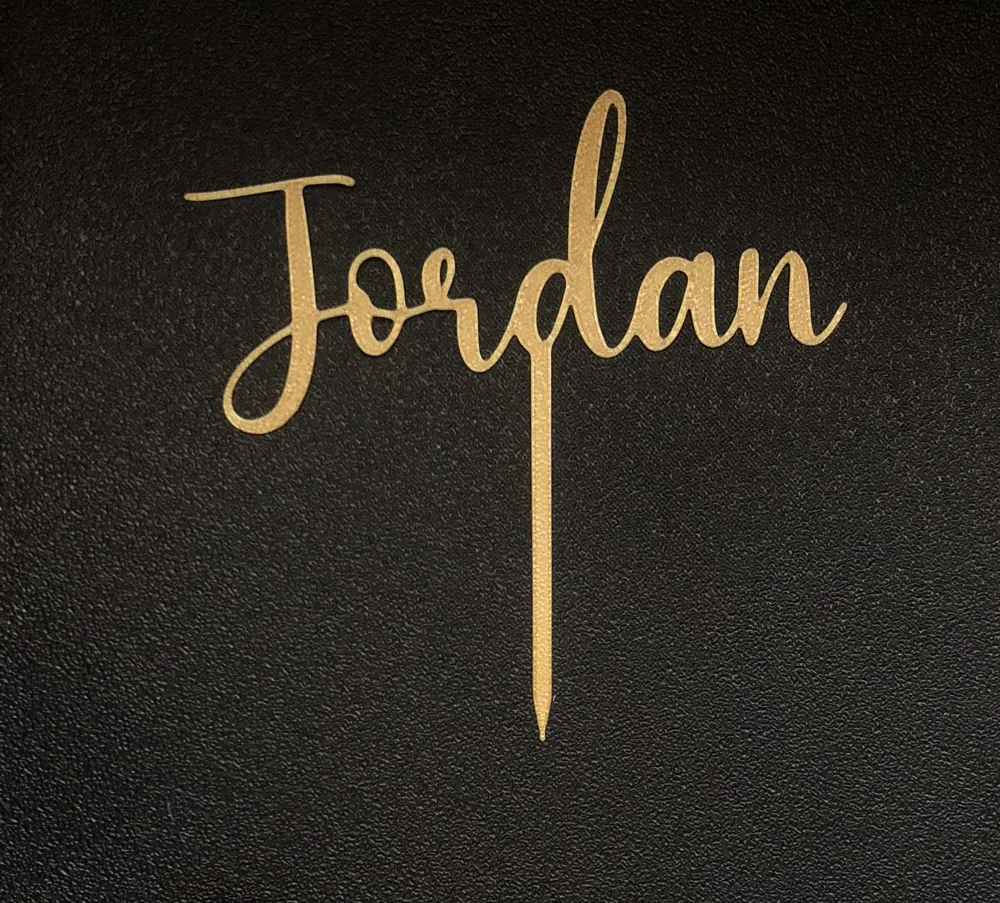 Cake topper Jordan - Free 3D Print Model - MakerWorld