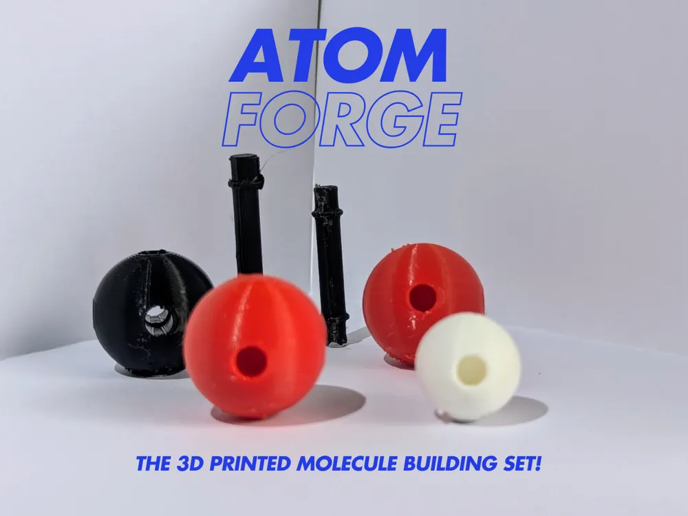 Atom Forge - The 3D Printed Molecule Building Kit by Nameless Maker MakerWorld: Download Free 3D ...