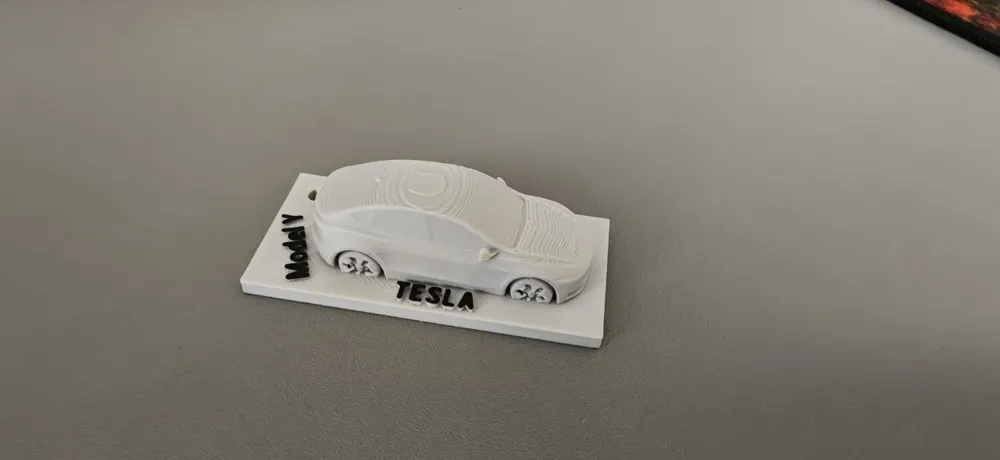 Tesla Model Y Keychain - Free 3D Print Model - MakerWorld