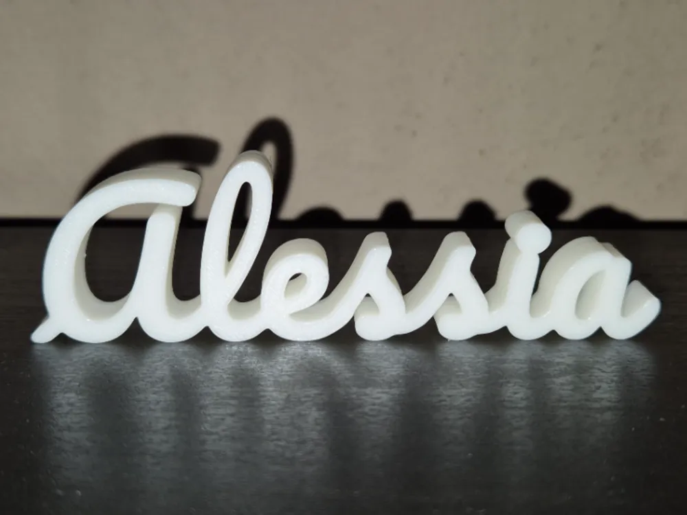Alessia Name Sign Display Decor by GabT MakerWorld: Download Free 3D Models