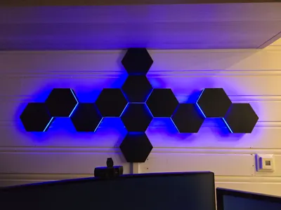 Hexatiles - Hexagon LED Wall tiles by laisch MakerWorld: Download Free ...