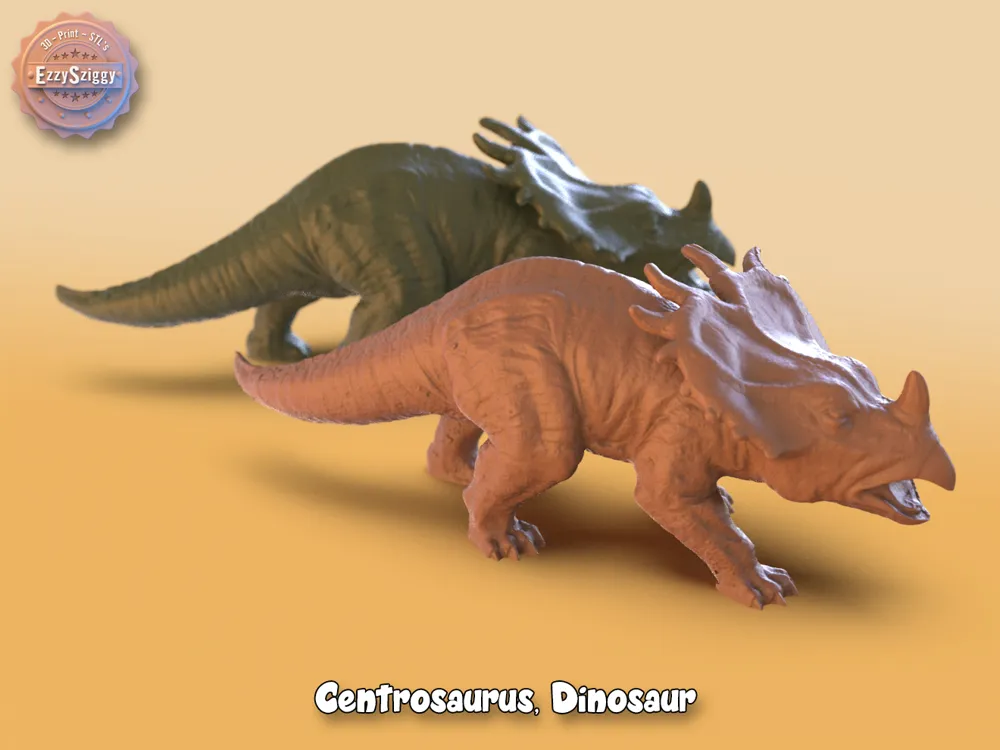 Centrosaurus, Dinosaur by EzzySziggyMakerWorld: Download Free 3D Models