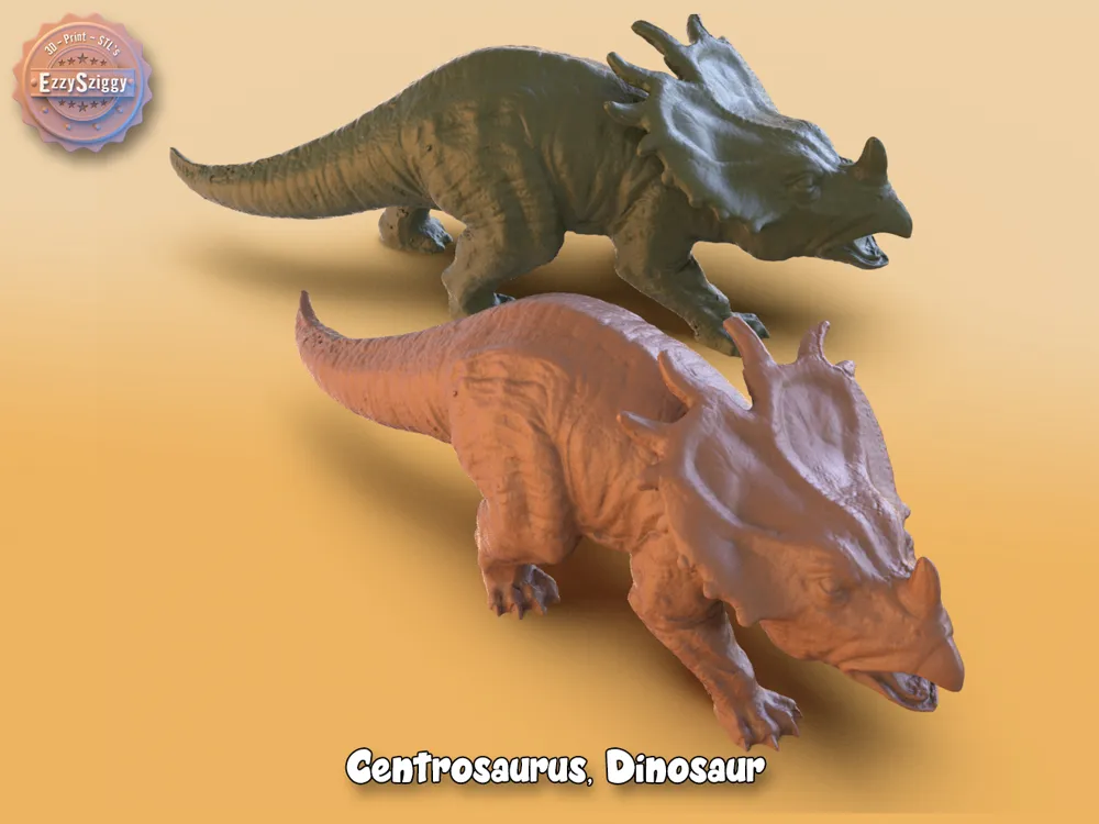 Centrosaurus, Dinosaur by EzzySziggyMakerWorld: Download Free 3D Models