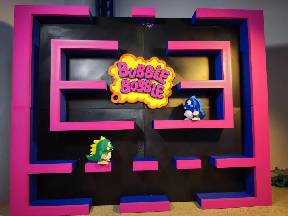 Bubble Bobble Diorama - Free 3D Print Model - MakerWorld