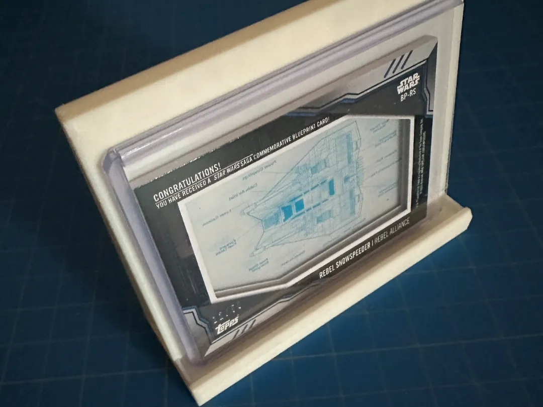 Landscape card stand for bare or top-loaded cards - Free 3D Print Model ...