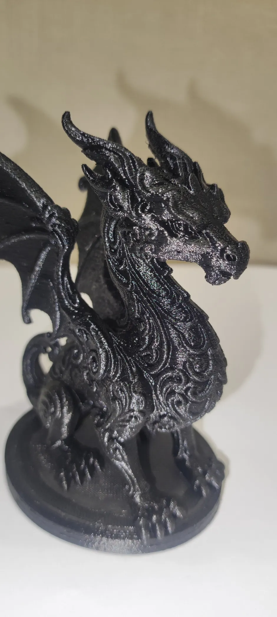 Dragon rococo style figurine - Free 3D Print Model - MakerWorld
