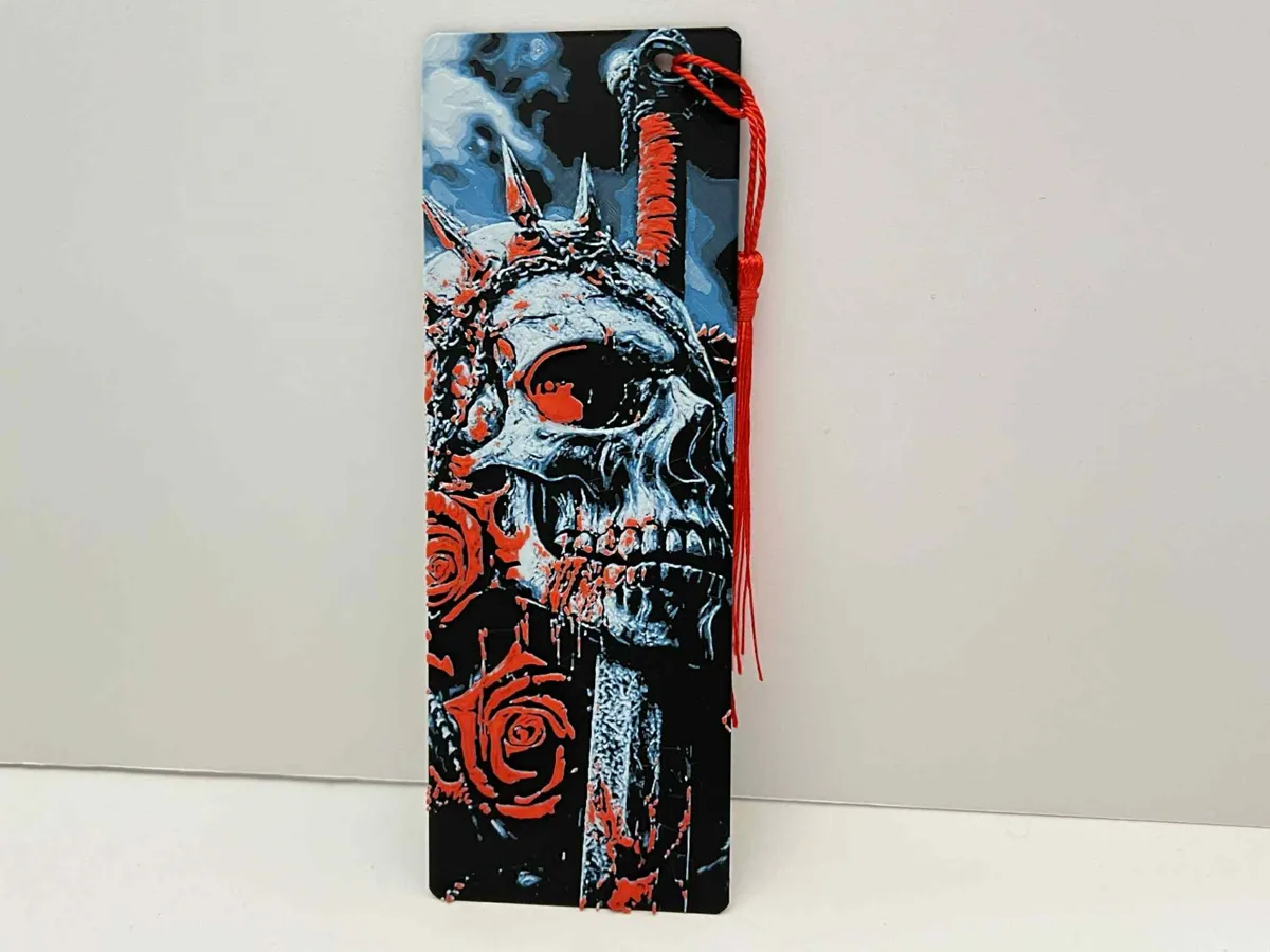 Skull - Bookmark by 3djd MakerWorld: Download Free 3D Models