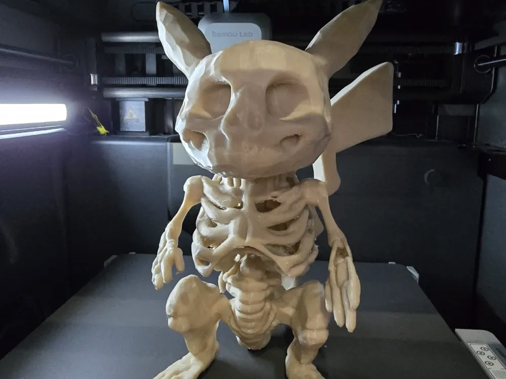 Pokémon Pikachu Fossil Skellington by Wozzy3dHub MakerWorld: Download ...