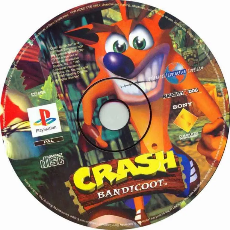 Crash Bandicoot - PS1 Disk - HueFroge by keko - MakerWorld