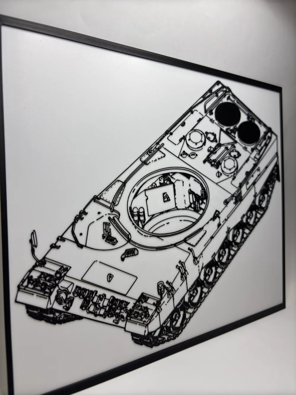 Leopard 2 Main Battle Tank - Hull - Blueprint by PaperPlaneLab ...