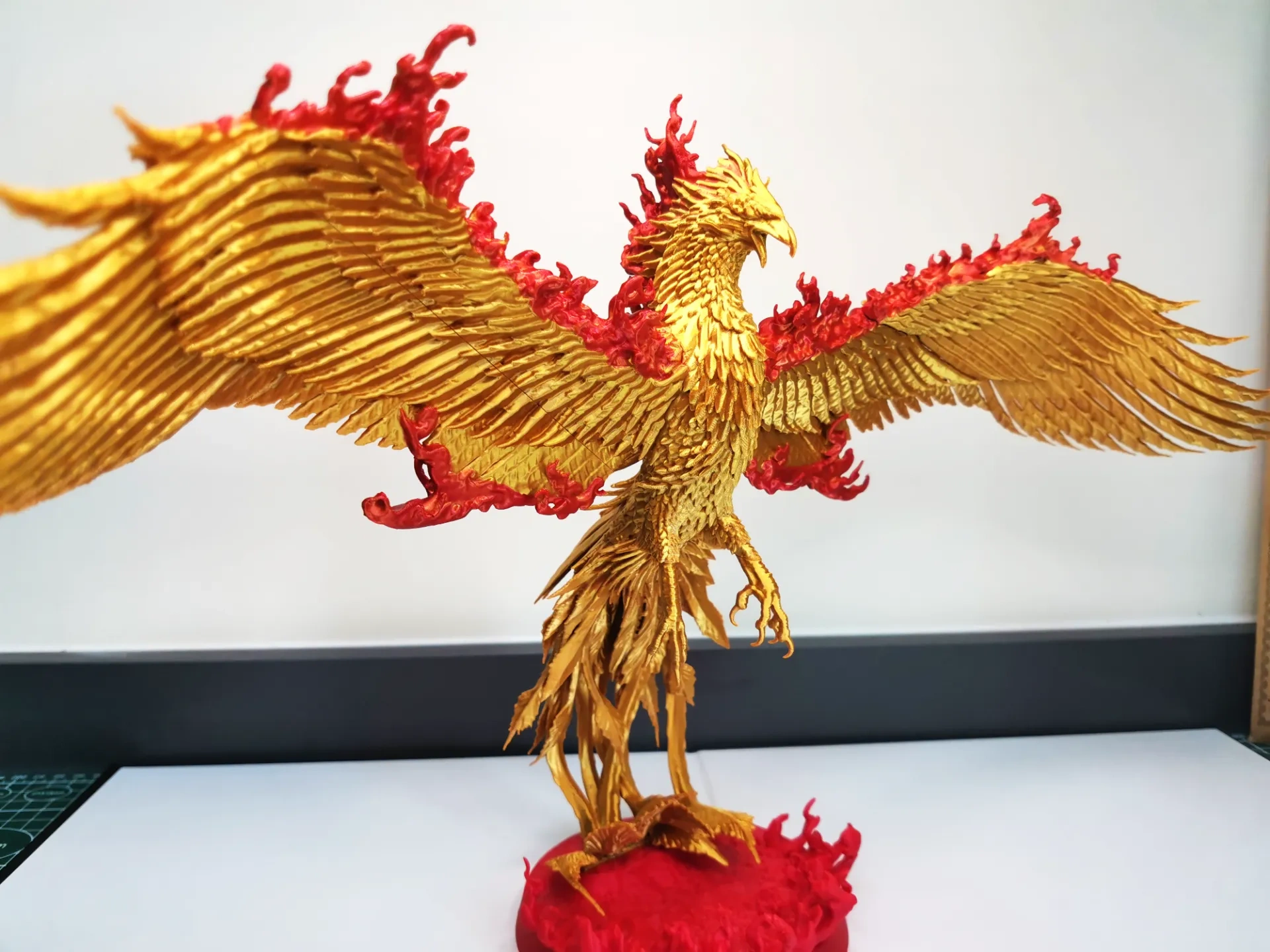 Fire Phoenix Ornament, TV Mount with Stand (Sliced) by user_508628774 ...