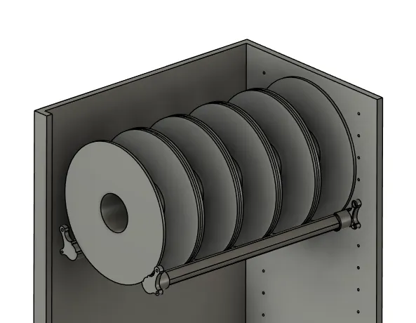 Billy IKEA Filament Spool Holder by Luca Visini MakerWorld: Download ...