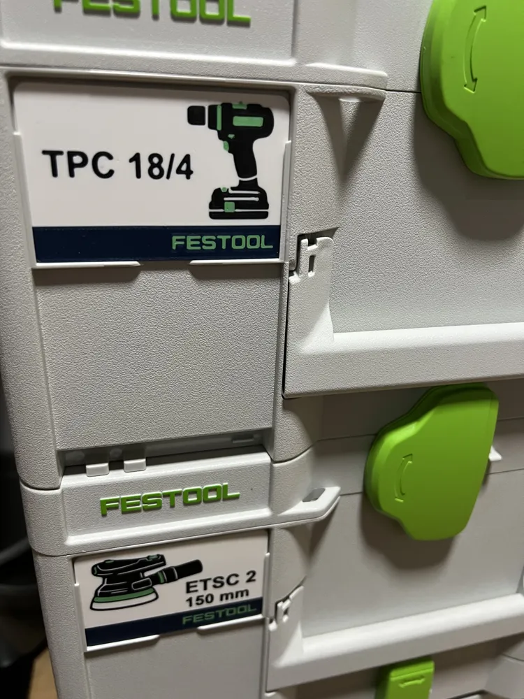 Festool Systainer Label – TPC 18/4 - Free 3D Print Model - MakerWorld