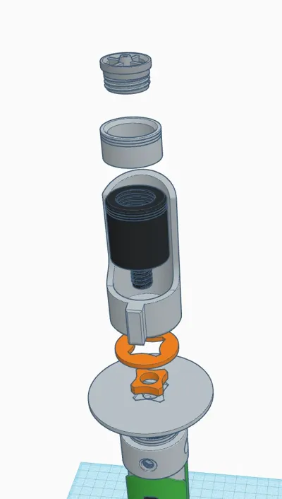 Kanan Jarrus Lightsaber -with quick detach emitter - Free 3D Print ...