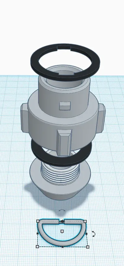 Kanan Jarrus Lightsaber -with quick detach emitter - Free 3D Print ...