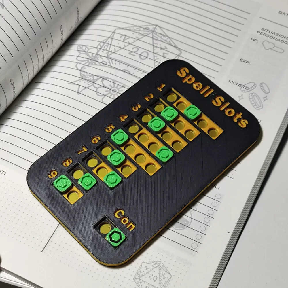 D&D Spell Slots Counter Tracker by Calcetin - MakerWorld