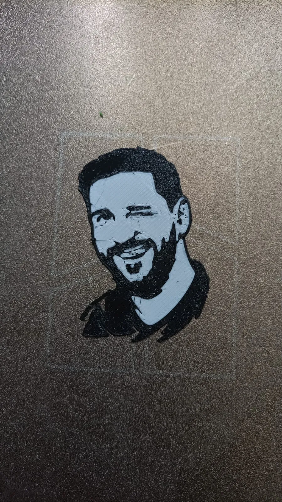 Messi 3D Face Silhouette Patch for Wine and Sprite Mugs - Free 3D Print ...