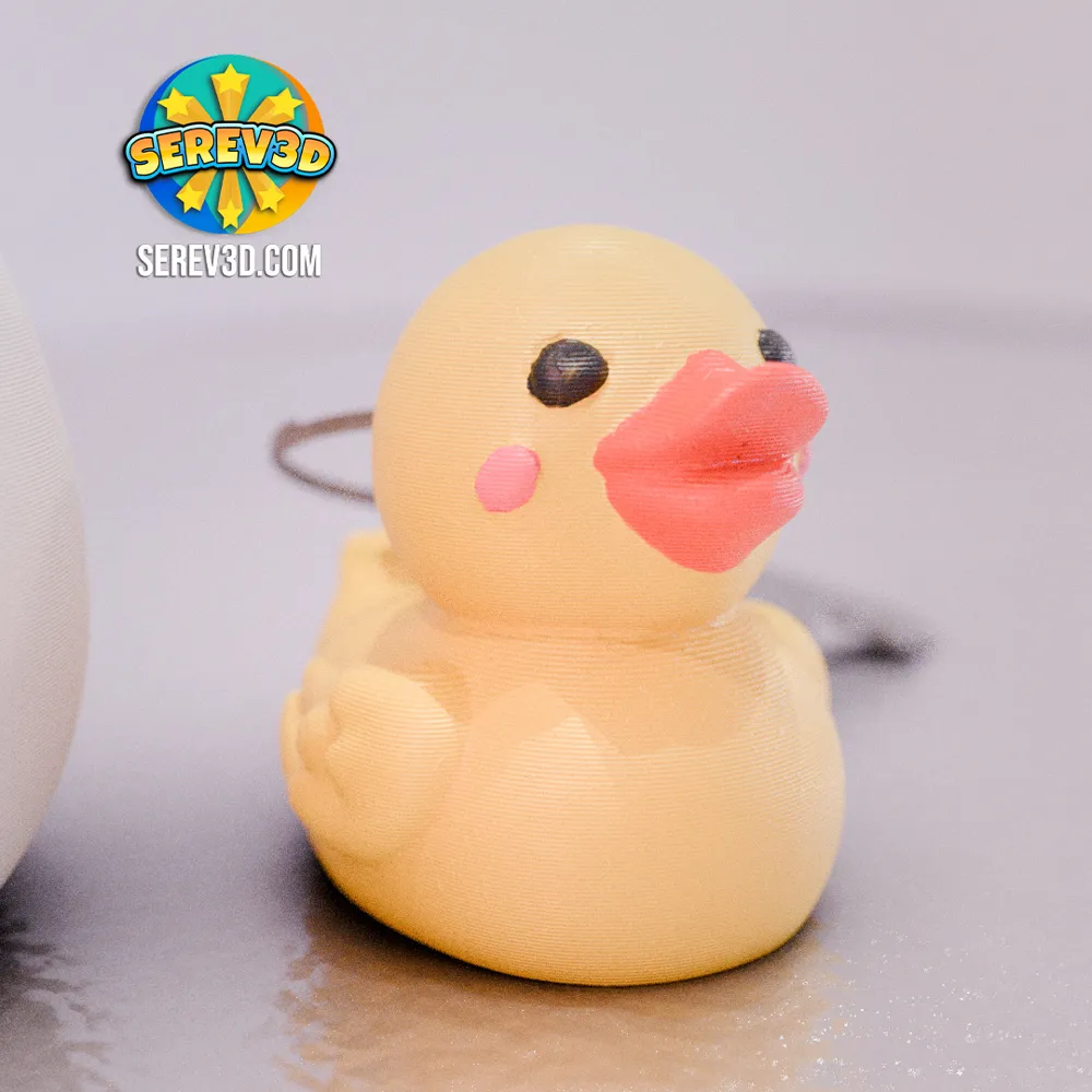Rubber Duck Keychain in Breakable Easter Egg by SEREV3d - MakerWorld