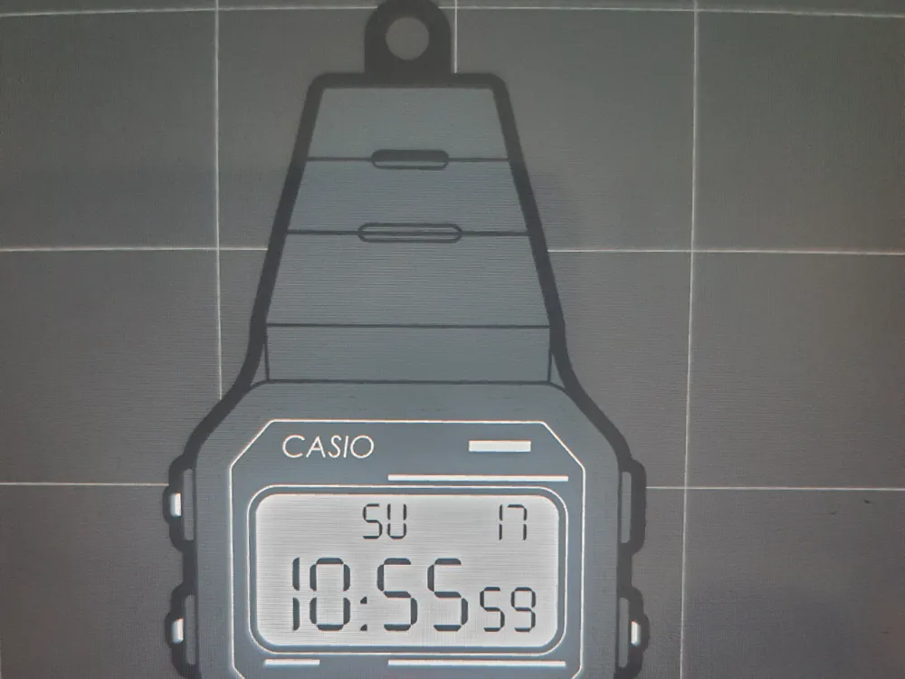 Casio wrist watch keychain by DMG - MakerWorld