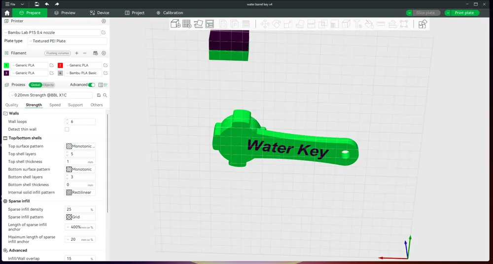 Water Barrel Bung Key by user_3491278548 MakerWorld: Download Free 3D ...