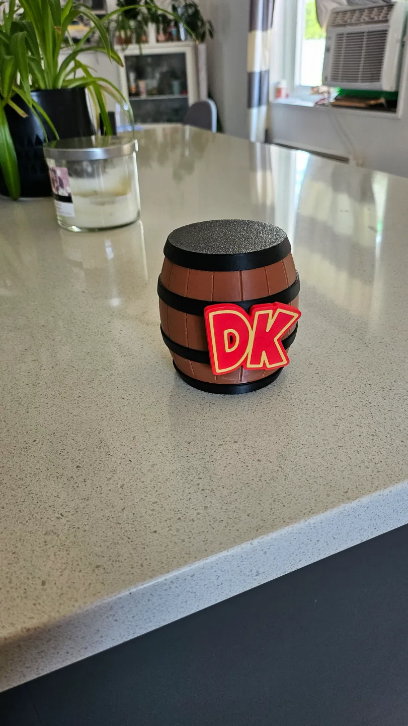 DK Barrel Nintendo Switch 20 games storage by Tommy Gun - MakerWorld