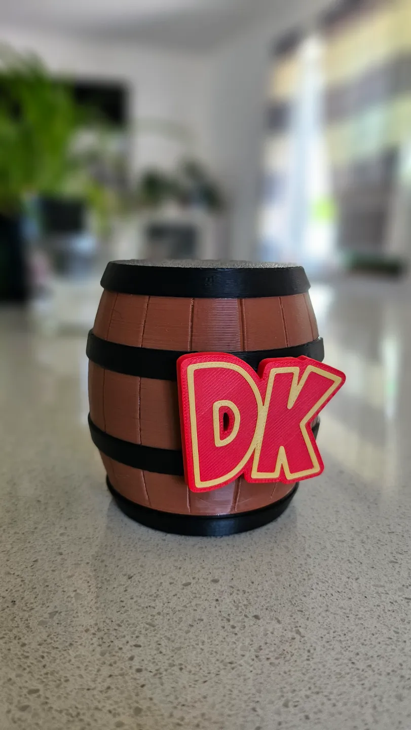 DK Barrel Nintendo Switch 20 games storage by Tommy Gun - MakerWorld