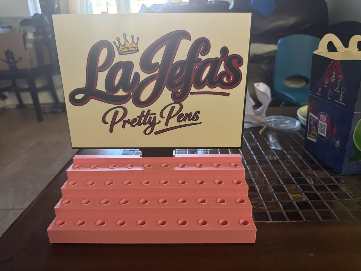 Pen Holder Marketing Placards - V3 & V4 sizes - Free 3D Print Model ...